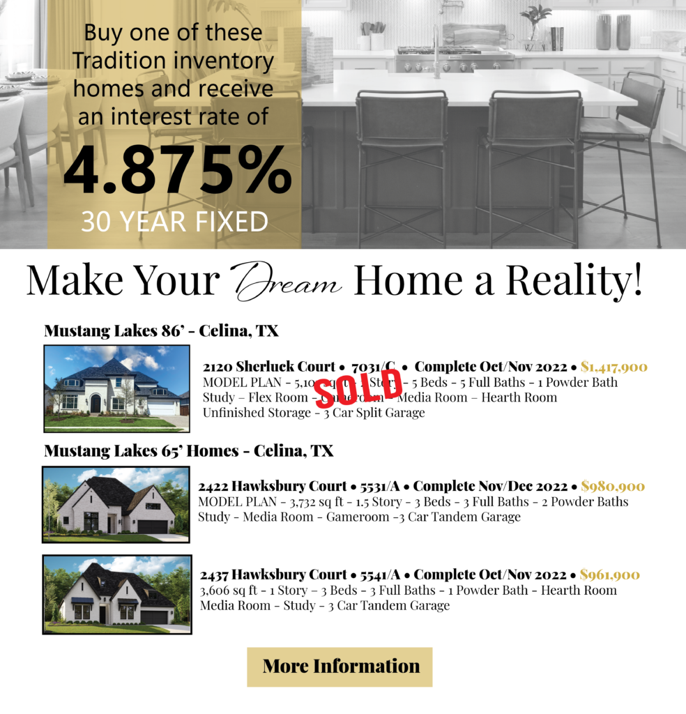 Communities : Tradition Homes